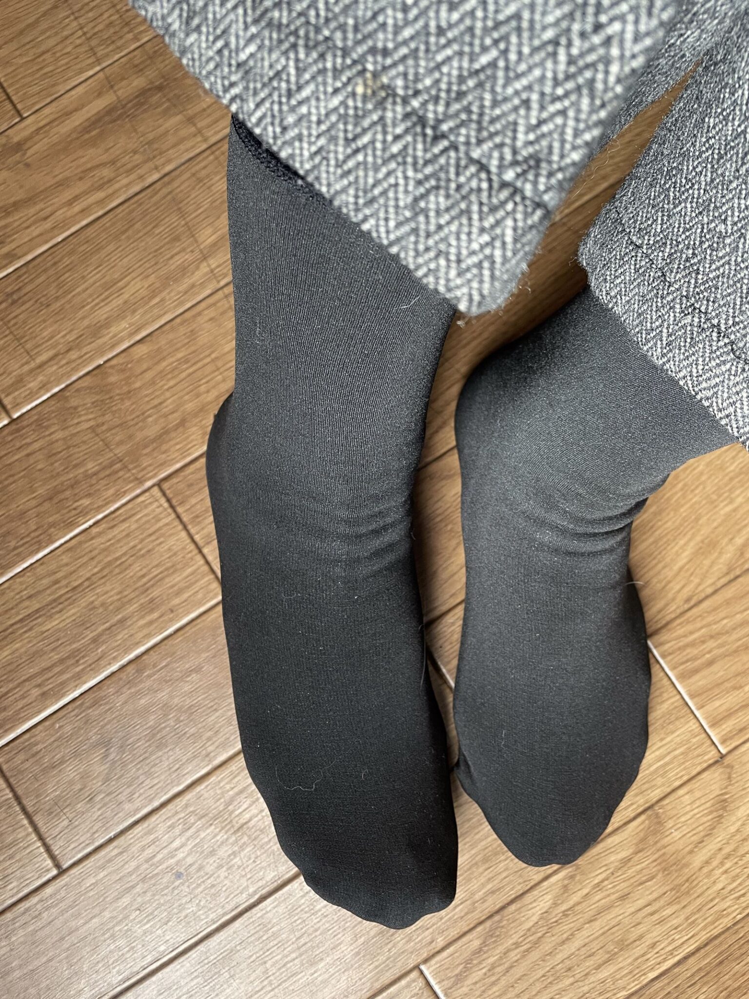 ぽかぽかなのに着膨れしない！【裏起毛シースルーハイネックカットソー│裏起毛もこもこ靴下】 | 【きに楽】キニラク